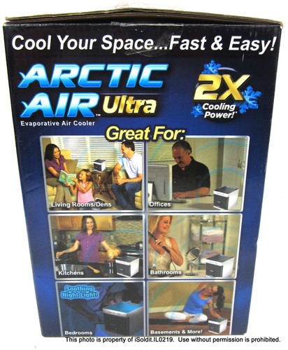 NEW NIB ARCTIC AIR ULTRA EVAPORATIVE AIR COOLER #18009 Cools Humidifies ...