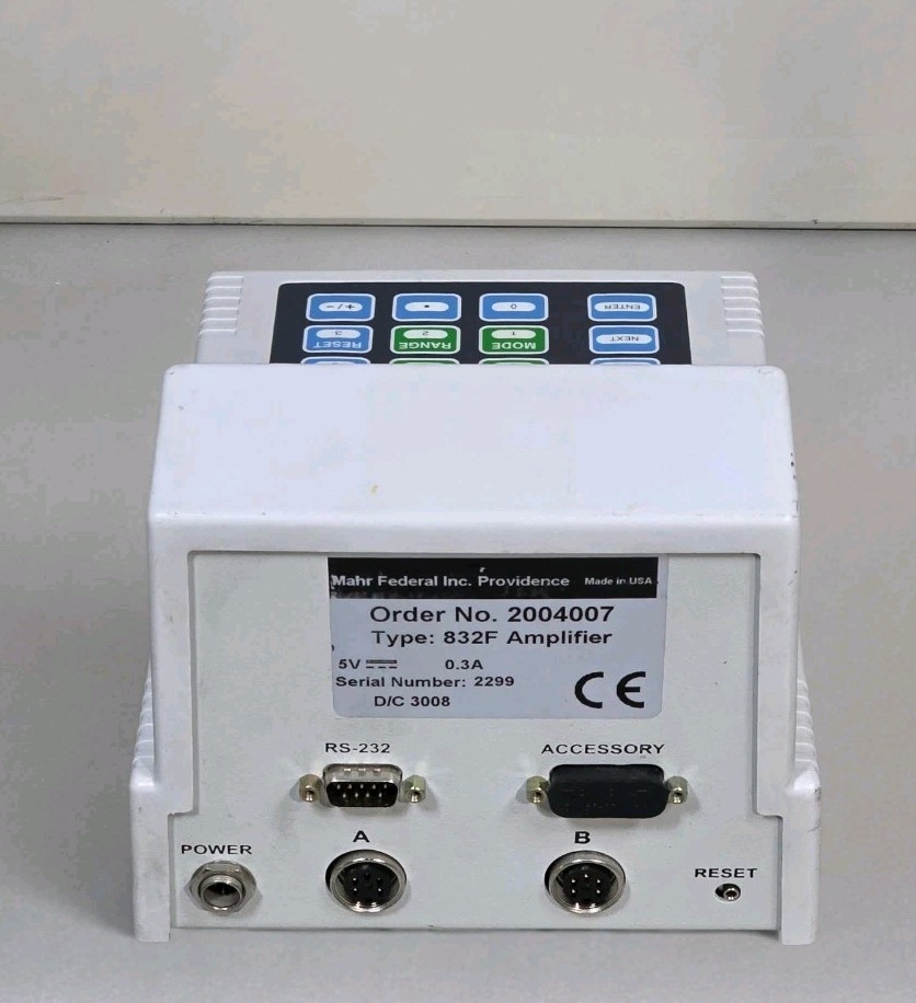 Mahr Federal 2004007 Gage Amplifier 832F Type w/ RS-232 Output - Made ...