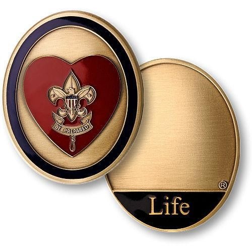 Boy Scouts of America BSA Life Rank Commemorative Engravable Coin NEW ...