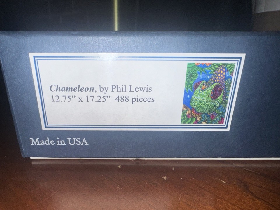 Liberty Wooden Puzzles 488 Pieces, Chameleon By Phil Lewis, Complete | eBay