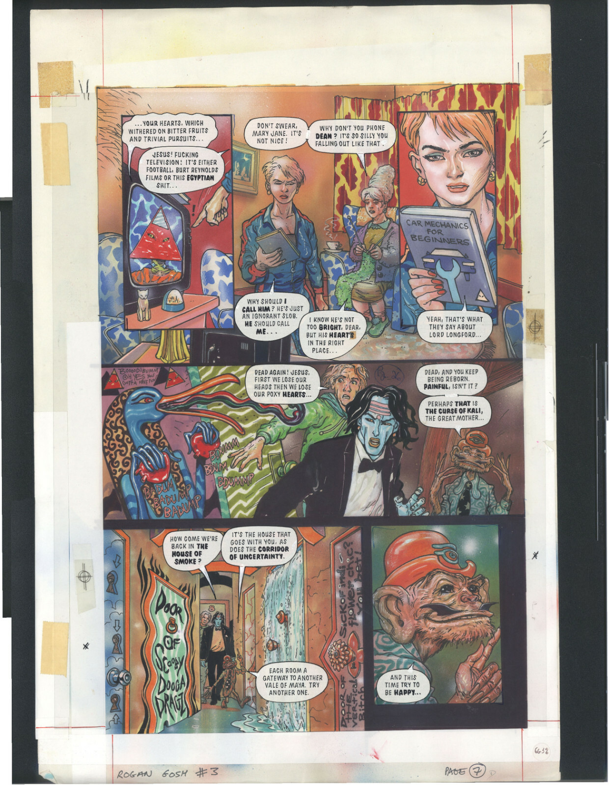 PSYCHEDELIC DEATH + REBIRTH - LRG PAINTED ROGAN GOSH ART BY BRENDAN ...