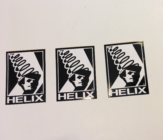 Helix Decal Sticker 2 1/4 Inch X 3 Inch (Lot Of 3) | eBay