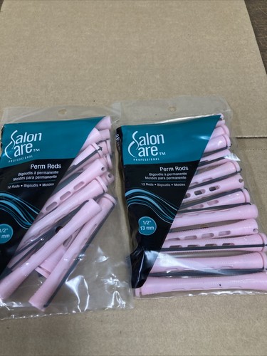 Salon Care Pink Long Curved Perm Rods 2 Pack | eBay