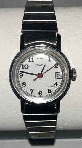 Time & Date Timex Mechanical Movement Wind Womens Watch Vintage ...