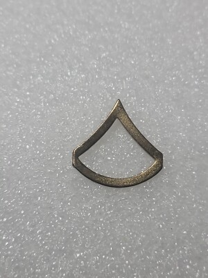 US Army Private First Class Hat Lapel Pin Gold Color Metal Single ...