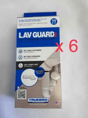 ^ Lot of 6 Truebro ADA Lav Guard 2 Wheelchair 5" Offset Pipe Cover ...