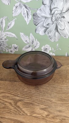 PYREX P240C Glass Corning Ware Large Grab It Bowl With Lid Cranberry ...