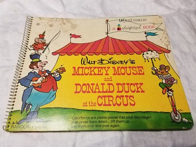 Walt Disney's Mickey Mouse And Donald Duck At The Circus Vintage Book ...