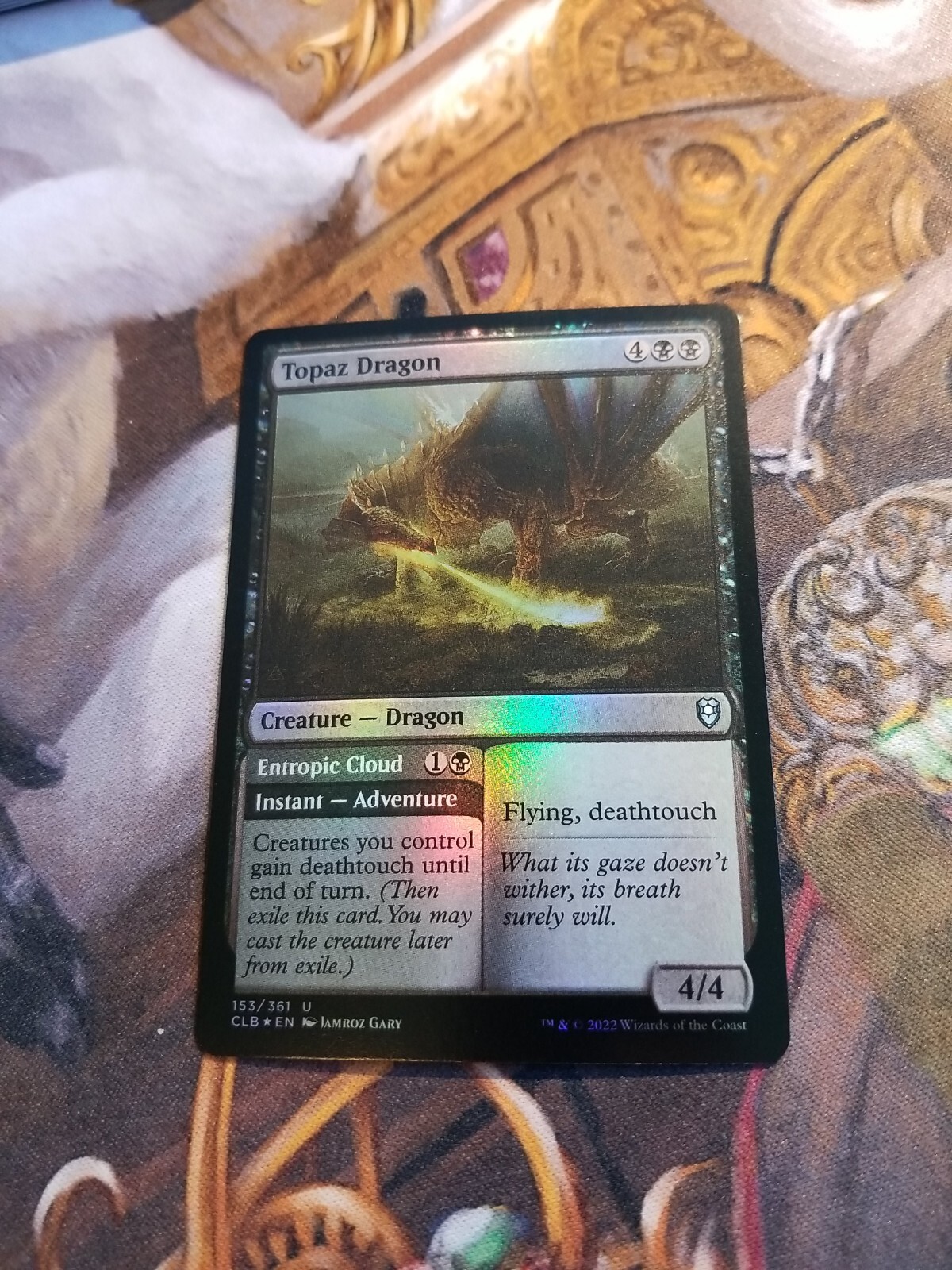 Topaz Dragon Foil MTG Commander Legends: BFBG - Pack Fresh - | eBay