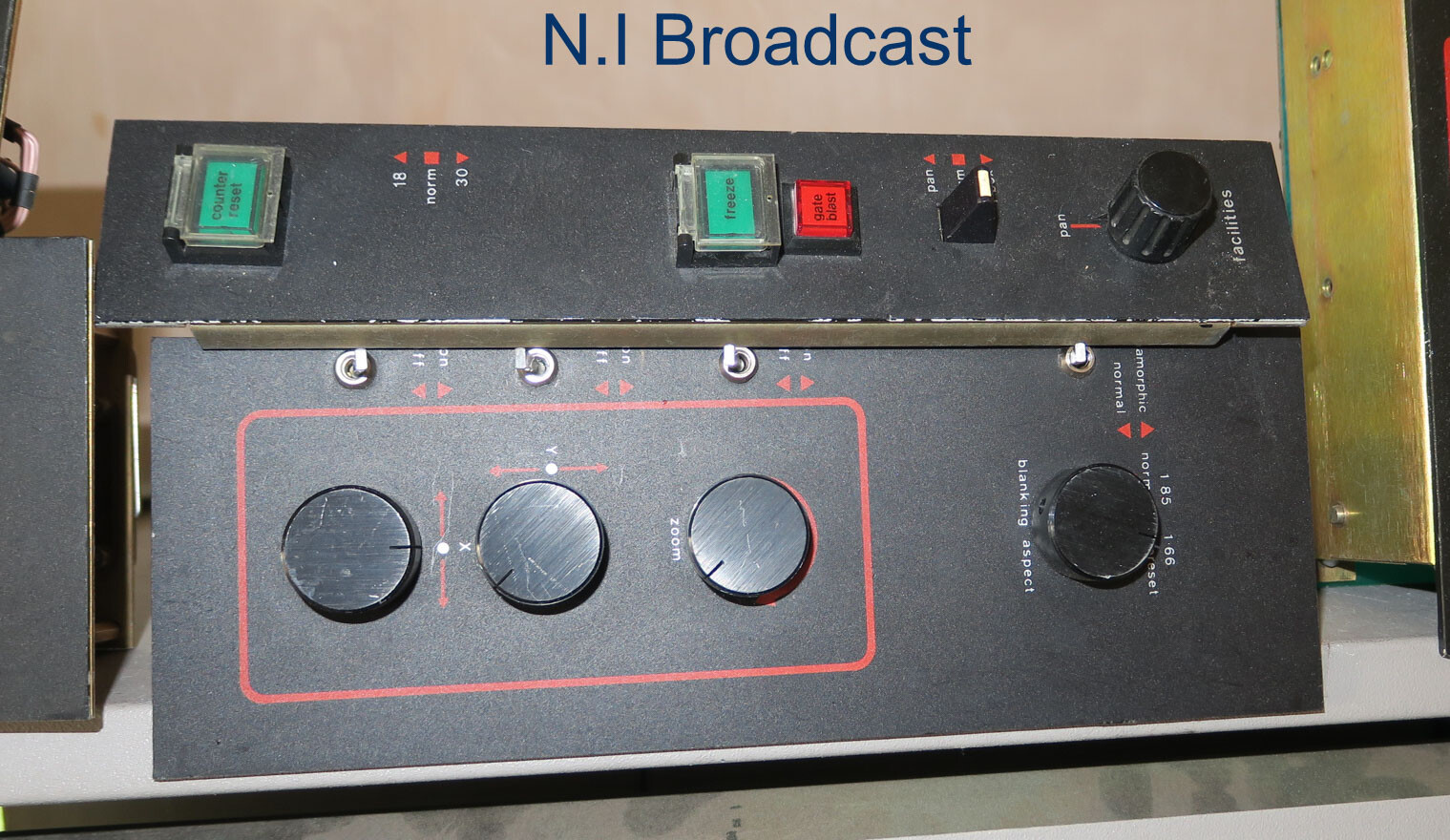 Rank cintel telecine remote panels / modules for desk all sold as shown ...