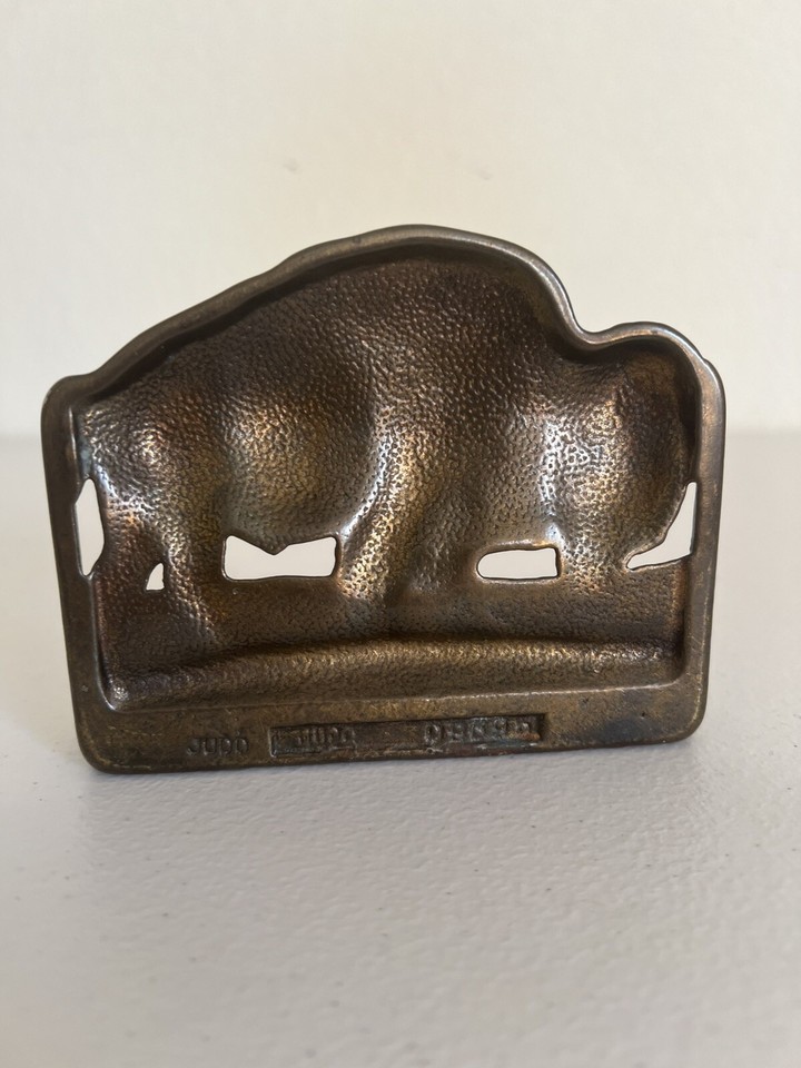 ANTIQUE JUDD Buffalo CAST IRON DOORSTOP HEAVY ART STATUE BOOKEND | eBay
