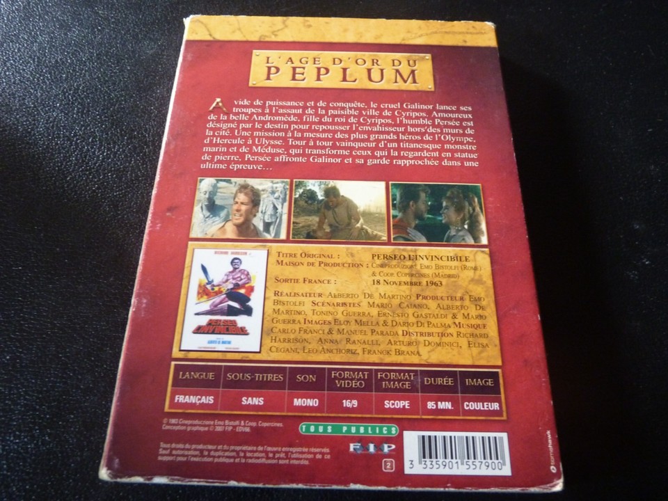 DVD "PERSEE L'INVINCIBLE" Richard HARRISON, Anna RANALLI / Alberto DE ...