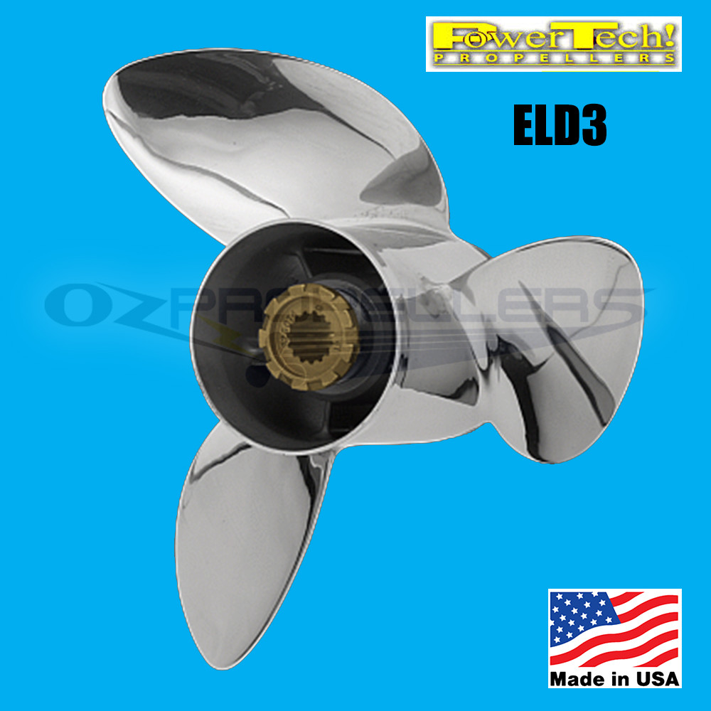 13 1/4 x 17 Yamaha Prop 50-140hp Power Tech ELD3 Propeller Stainless ...
