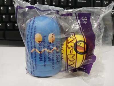 PAC-MAN Vintage Blue Ghost Hide & Seek 2011 Wendy's Toy Meal NEW SEALED ...