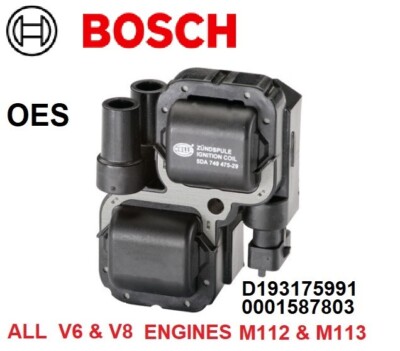 BOSCH OEM Ignition Coil Fits Mercedes-Benz ; 0001587803, 193175991 | eBay