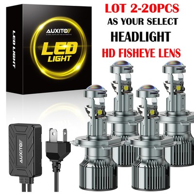 2-20 30000LM Brightest 9003 H4 LED Headlight Bulbs High Low Beam White ...