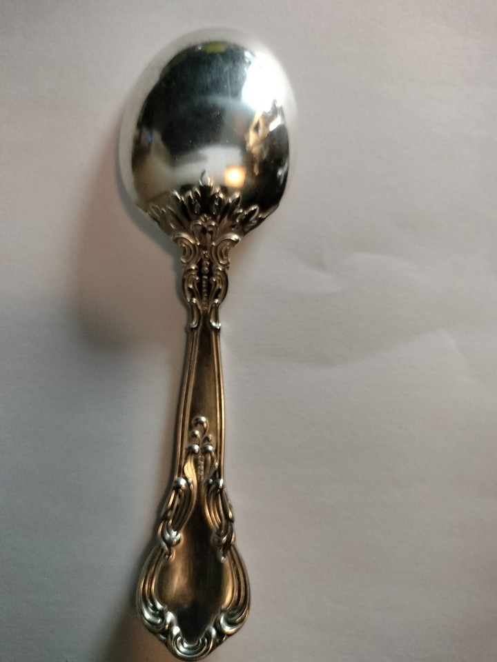 Sterling Silver Sugar Spoon British hallmarks Pat. 95 (.925) 4 5/8 ...