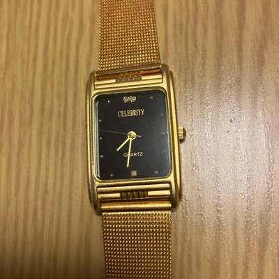 As is Women's CELEBRITY Gold Quartz Watch | eBay