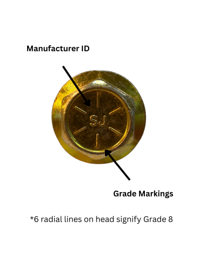 (100 Pcs) 5/16″-18x1" Grade 8 Hex Flange Bolt (FT) Zinc Yellow ...