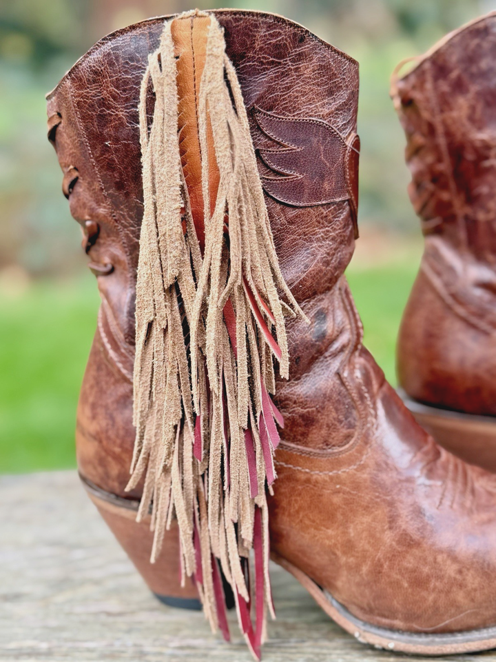 Junk Gypsy by Lane Spirit Animal Western Brown Boots Sz 7M Fringe ...