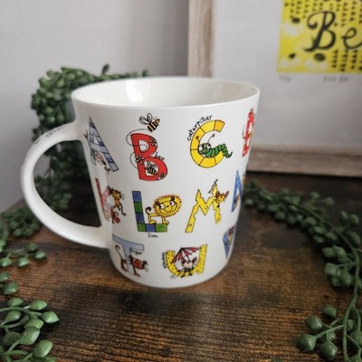 Lesser & Pavey Rachel Ellen Designs "ABC Alphabet" Porcelain China Mug ...
