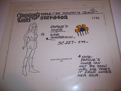 Dragon's Lair Princess Daphne Model Cel Don Bluth Original Cartoon ...
