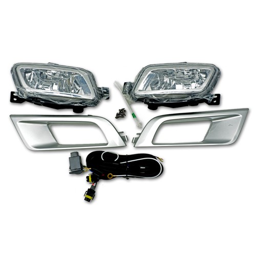 Kit Fog Lamp Spot Light Trim Silver Fits Ford Ranger Top Model 2016 ...