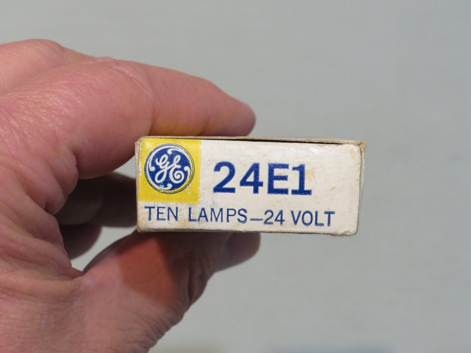 Vintage NOS GE Miniature Lamp Bulbs #24E1 24V, Qty 10 | eBay