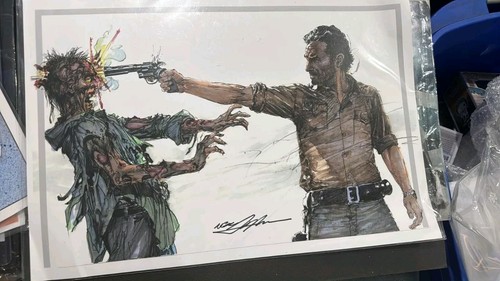 NEAL ADAMS SIGNED rare ANDREW LINCOLN print art PENCILS And Color Print ...