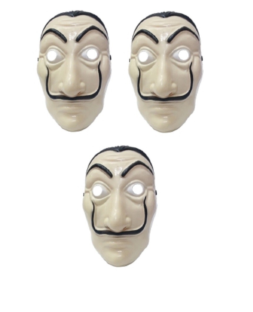 3x Halloween Funny Comedy Face Mask Adult Face Mask Halloween Stage ...
