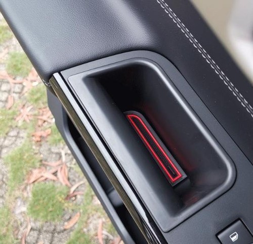 Black ABS Door Pocket Rear Door Storage Box Net Trim For Ford Explorer ...