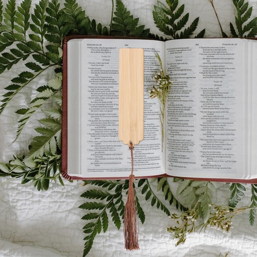 10 Sets DIY Bamboo Board Bookmark Student Making Kit Write on Bookmarks ...