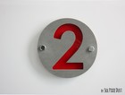Modern House Numbers ,One Number Concrete & Acrylic- Sign Plaque - Door ...