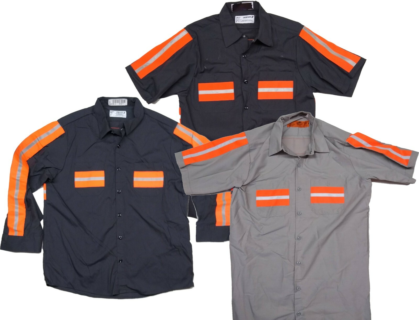 Used Work Shirts High Visibility Hi-Vis Reflective Safety Uniform ...