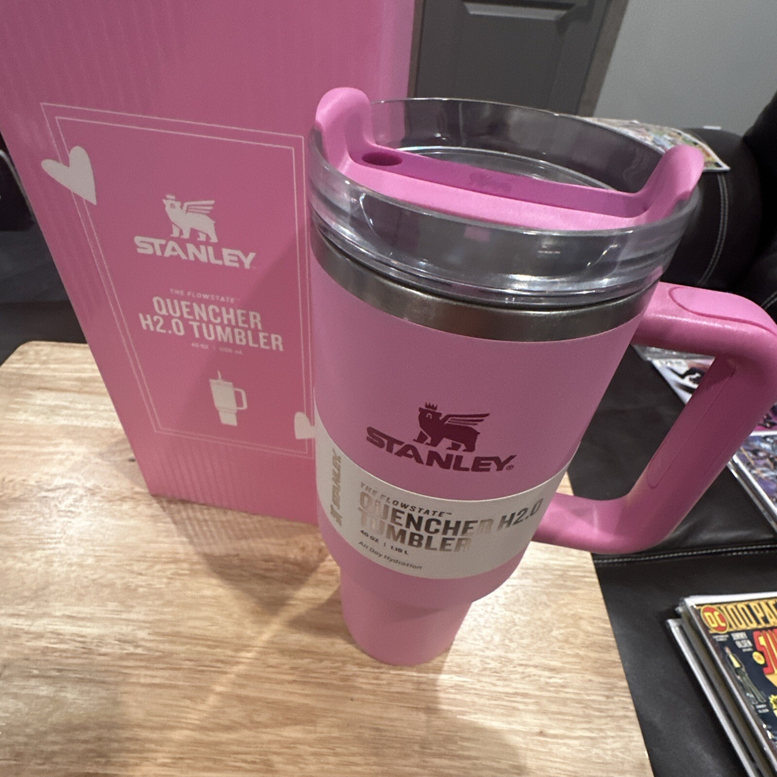 Stanley 40oz Paeonia Pink Flowstate Quencher H2.0 New Color 2024