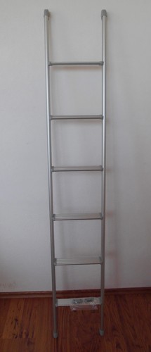 Leiter Alkovenleiter Scala 6 Stufen Alu 170 cm lang Halter 91271p NEU ...