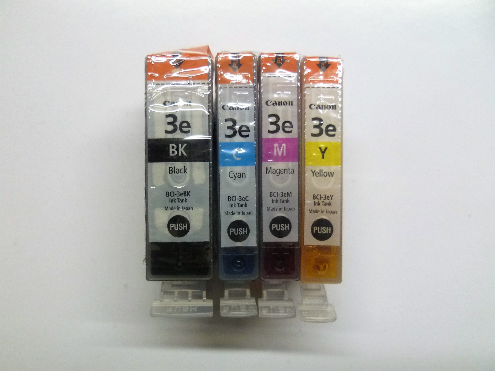 4 x Original Canon BCI-3 BK C M Y Set BJC-3000 BJC-6000 BJC-6100 BJC ...