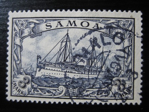 SAMOA GERMAN COLONY Mi. #18 used Kaiser Yacht stamp! CV $205.00 | eBay