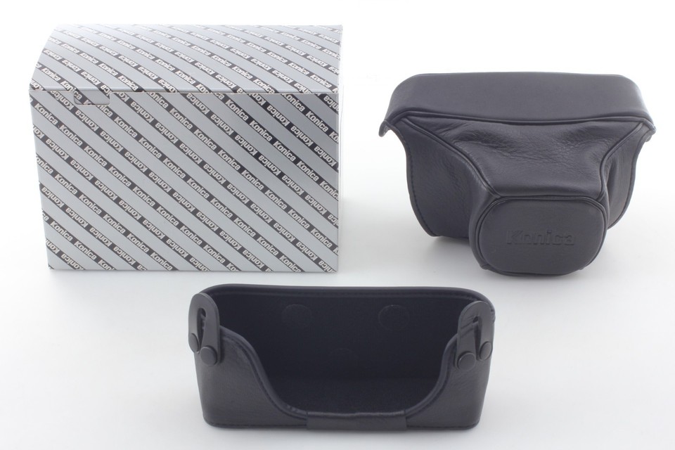 [UNUSED in Box] Konica HEXAR RF CAMERA CASE CARF Leather Black From ...