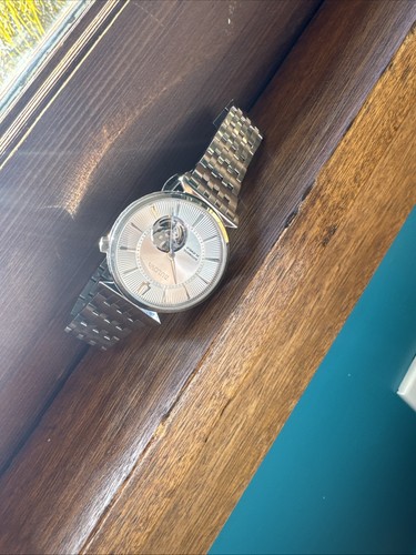 BULOVA 96A235 REGATTA AUTOMATIC SILVER TONE DIAL STAINLESS STEEL MENS ...