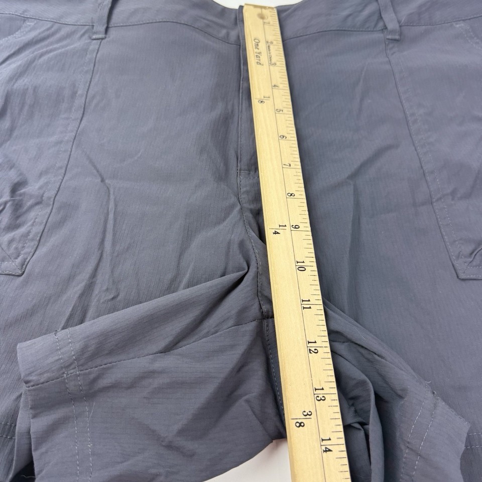 Columbia Womens 18 Navy Blue Nylon Shorts Hiking Outdoor Omni-Shield | eBay