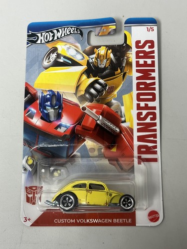 Hot Wheels Custom Volkswagen Beetle Yellow Transformers 1/5 | eBay