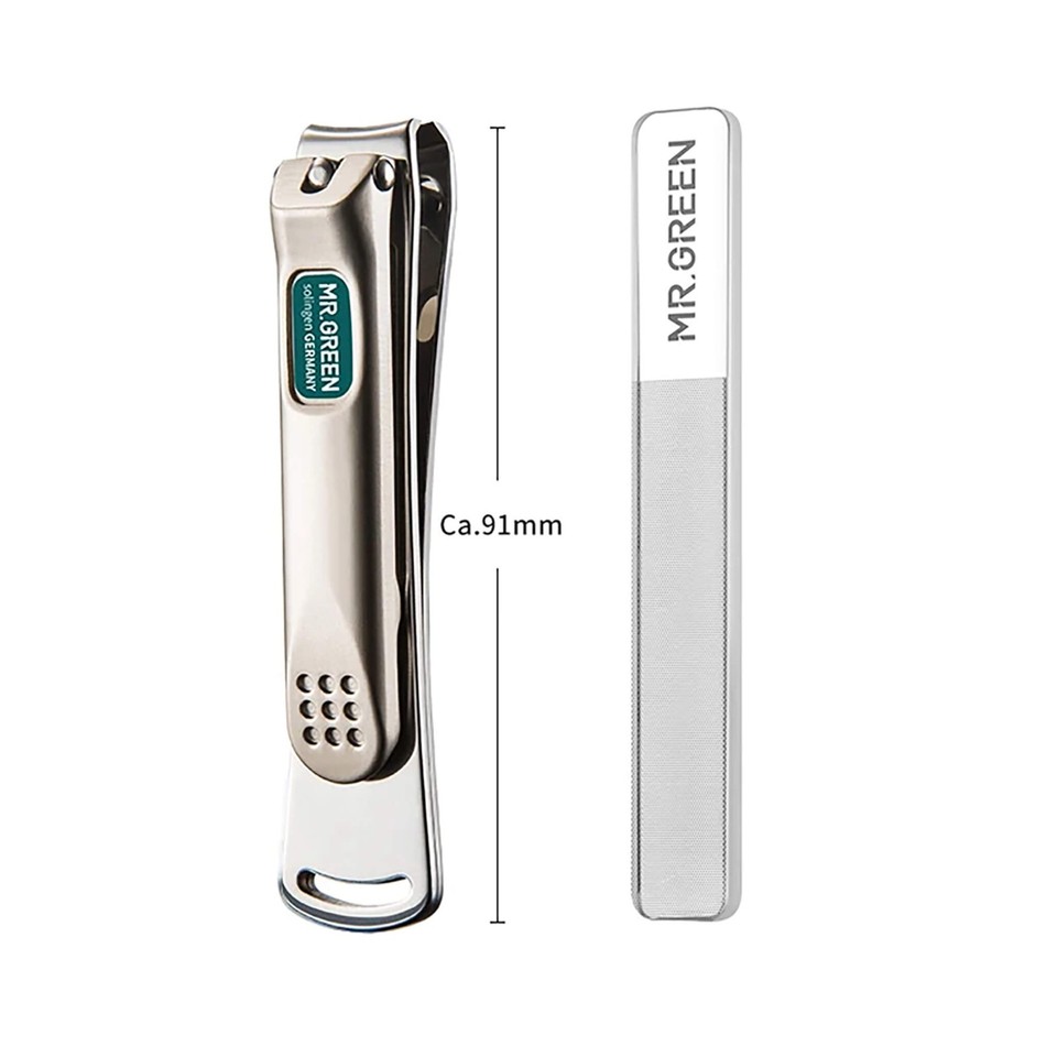 MR.GREEN Curved Blade Nail Clipper Stainless Precision Fingernail ...