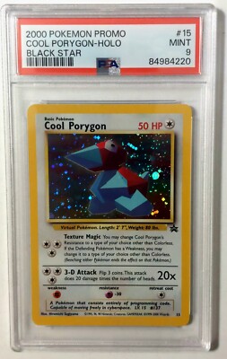 PSA 9 Cool Porygon Black Star Holo Promo #15 Mint Vintage WOTC | eBay