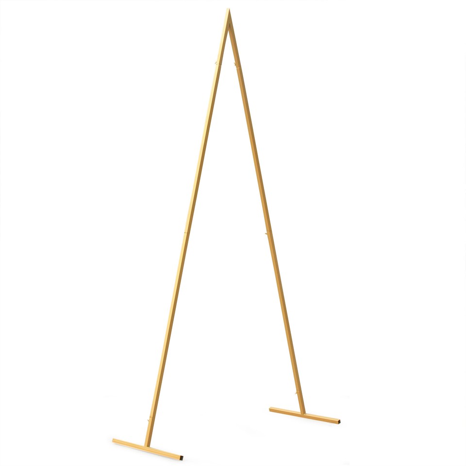 8FT Triangle Wedding Arch Backdrop Stand Metal Balloon Frame Wreath ...