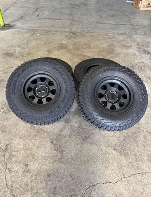 16x8 METHOD MR701 MATTE BLACK BEAD GRIP WHEELS RIMS AT4W TIRES 4RUNNER ...