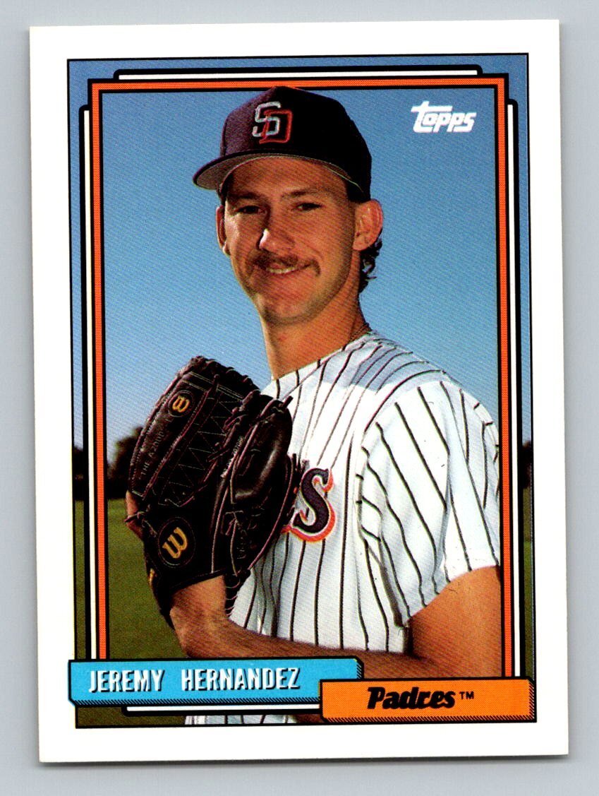 1992 Topps #211 Jeremy Hernandez San Diego Padres Baseball Card | eBay