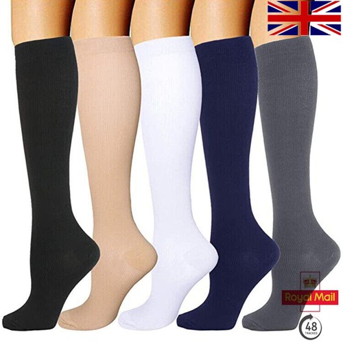 Miracle Flight Travel Compression Socks Unisex Anti Swelling Fatigue ...