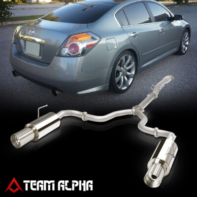 Fits 2007-2015 Nissan Altima 3.5 V6 L32 [4" DUAL MUFFLER] Catback ...