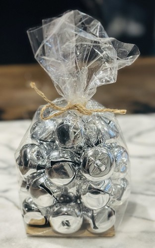 Pottery Barn SILVER BELL VASE FILLER Christmas Holiday Decor JINGLE ...